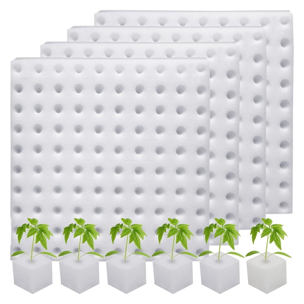 400Pcs Hydroponic Sponge Planting Gardening Tool Square Seedling ...