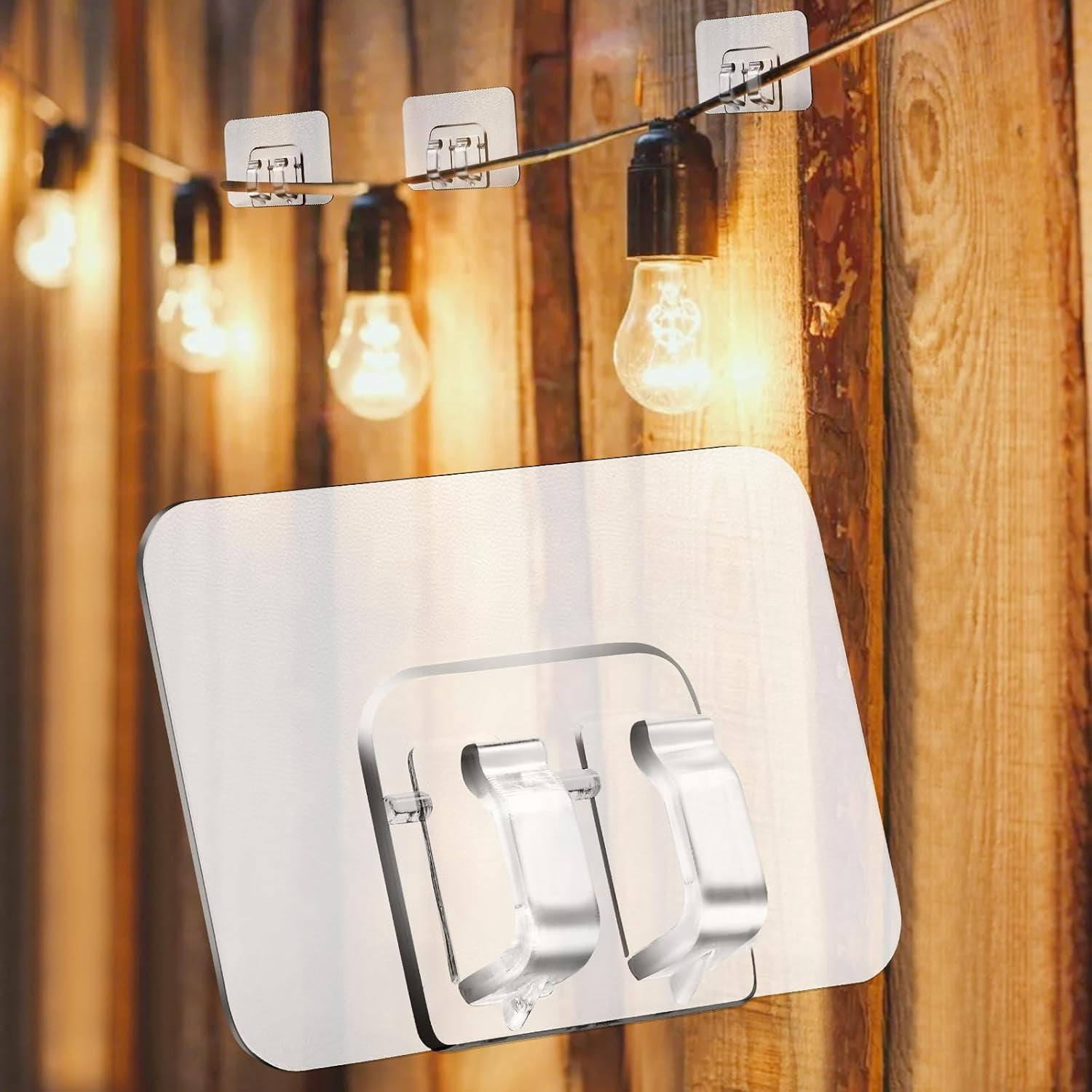 400Pcs Outdoor String Light Hooks – Heavy Duty Adhesive Wall Hooks for ...