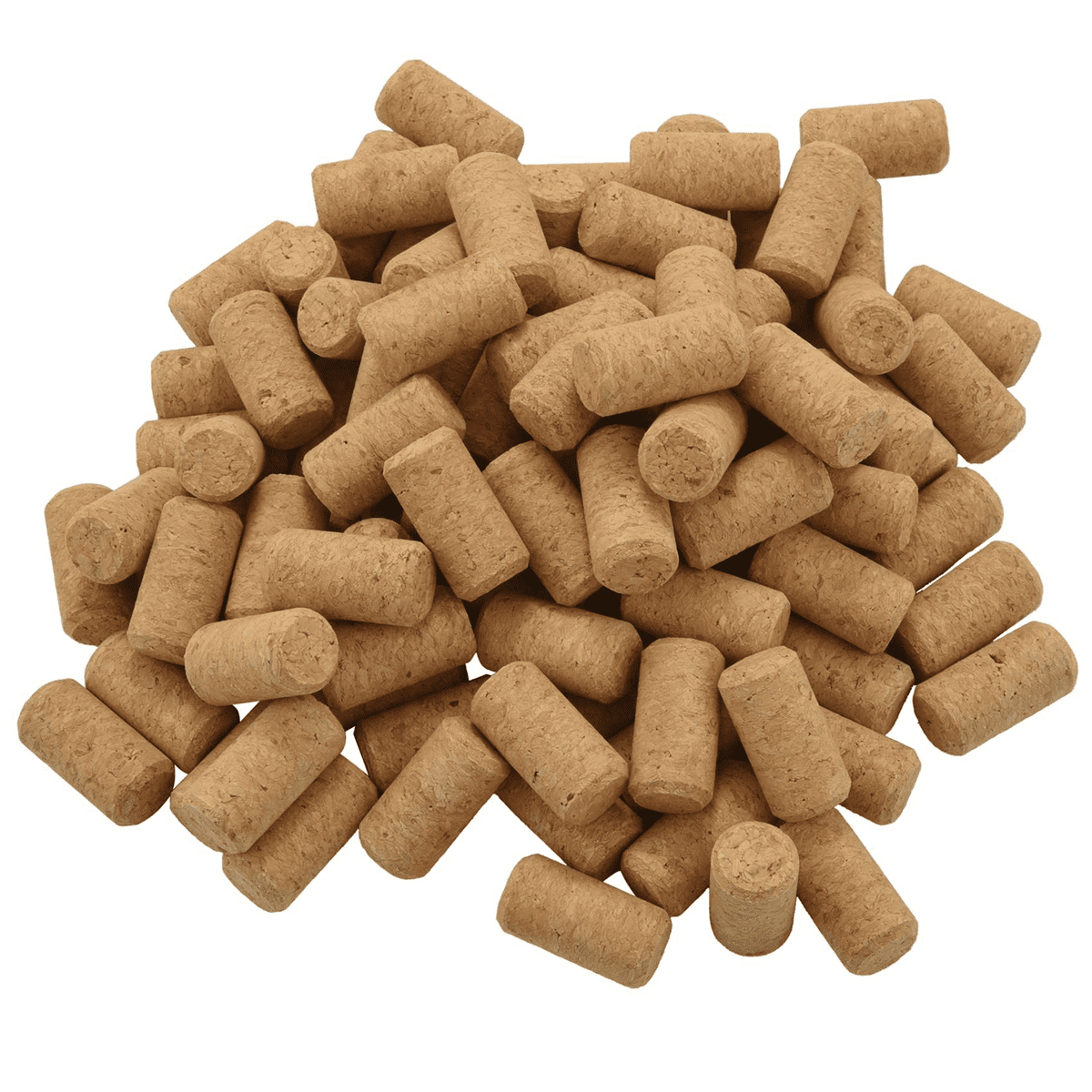 400Pcs Straight Wood Corks Wine Stopper Wood Bottle Stopper Cone Type ...
