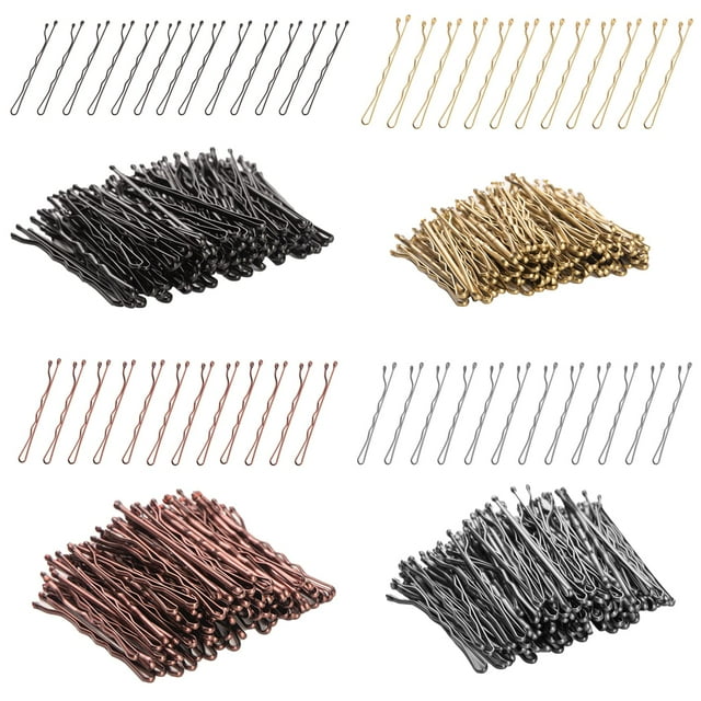 400Piece Gold Bobby Pins Curved-Hair Pins Bobby Pins For Thick Hair ...