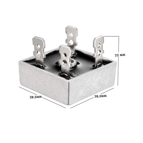 400V 25A AC to DC Bridge Rectifier (KBPC2504) - Walmart.com