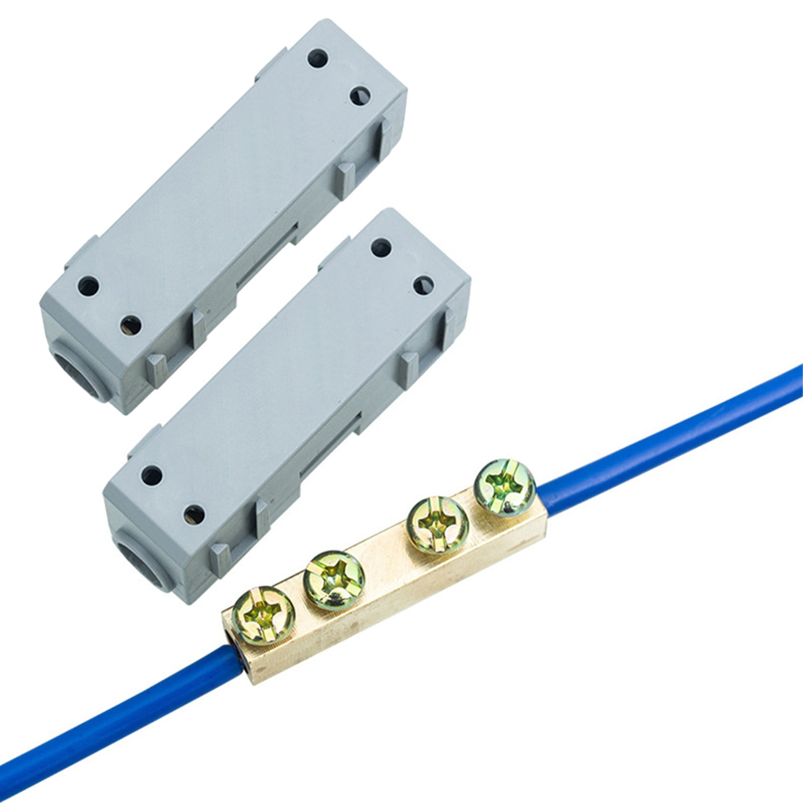 400V/60A Connector Splitter Wire Cable Brass Butt Copper Electrical ...