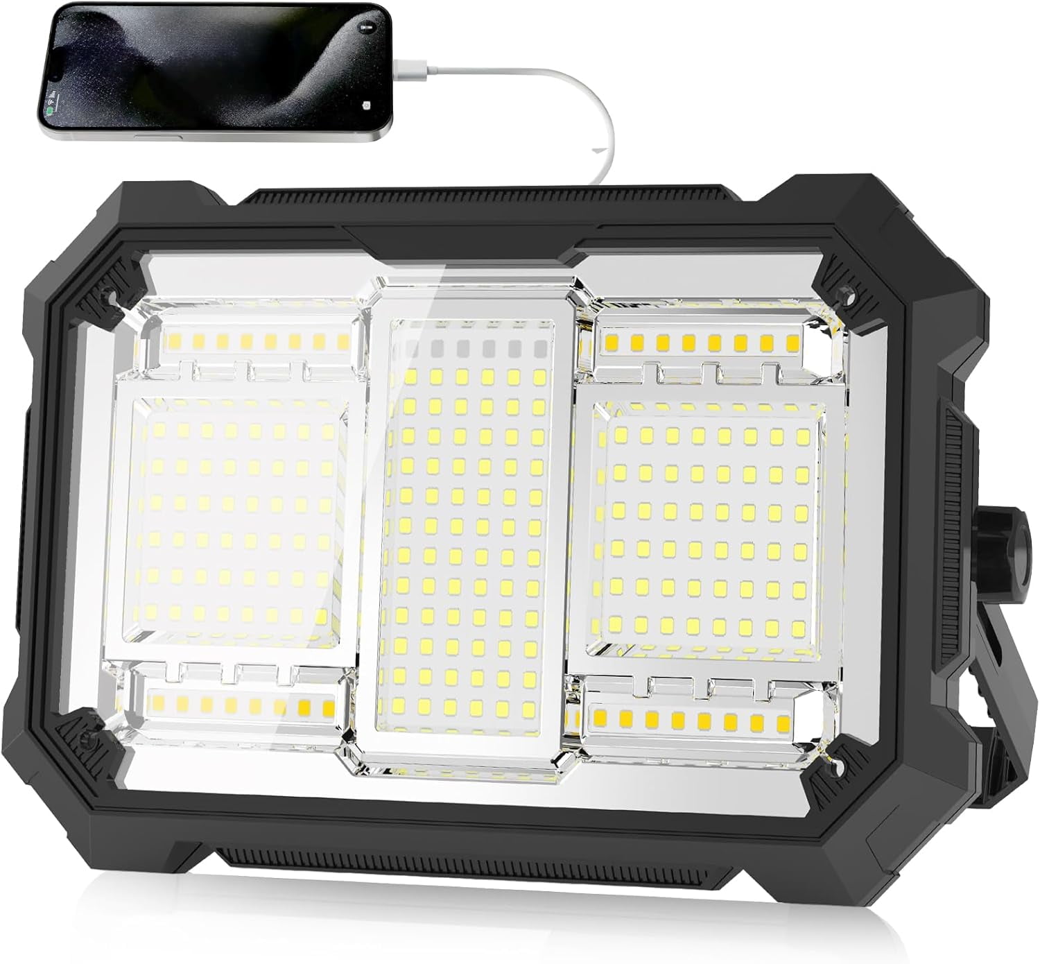 400W 32000MAh Work Light, 206 32000LM Portable Flood Light with Stand ...