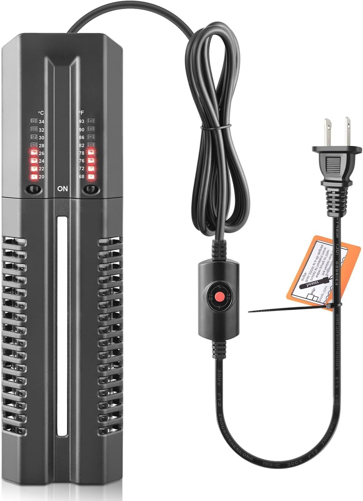 400W 600W Submersible Aquarium Heater, Fish Tank Heater with External ...