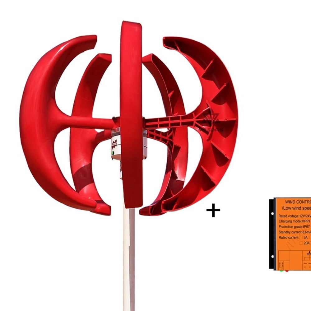 400W AC 12v 24V Vertical Wind Turbine Generator Home 2M/S low speed ...