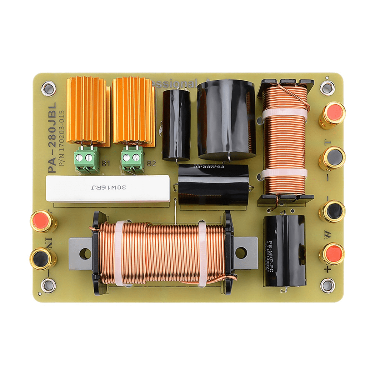 400W Audio Crossover Tweeter Bass Speaker 2 Way Frequency Divider Stage ...