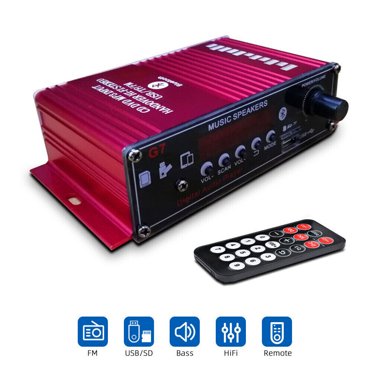 PYLE PCA1 - Compact Stereo Power Amplifier - Mini Audio Power Amp ...