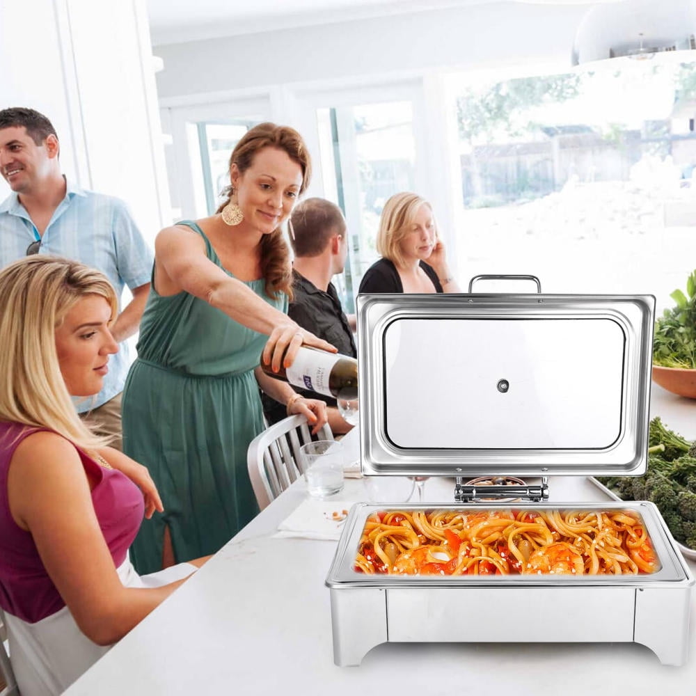400W Buffet Food Warmer, Buffet Servers and Warmers - Glass Lid Buffet ...