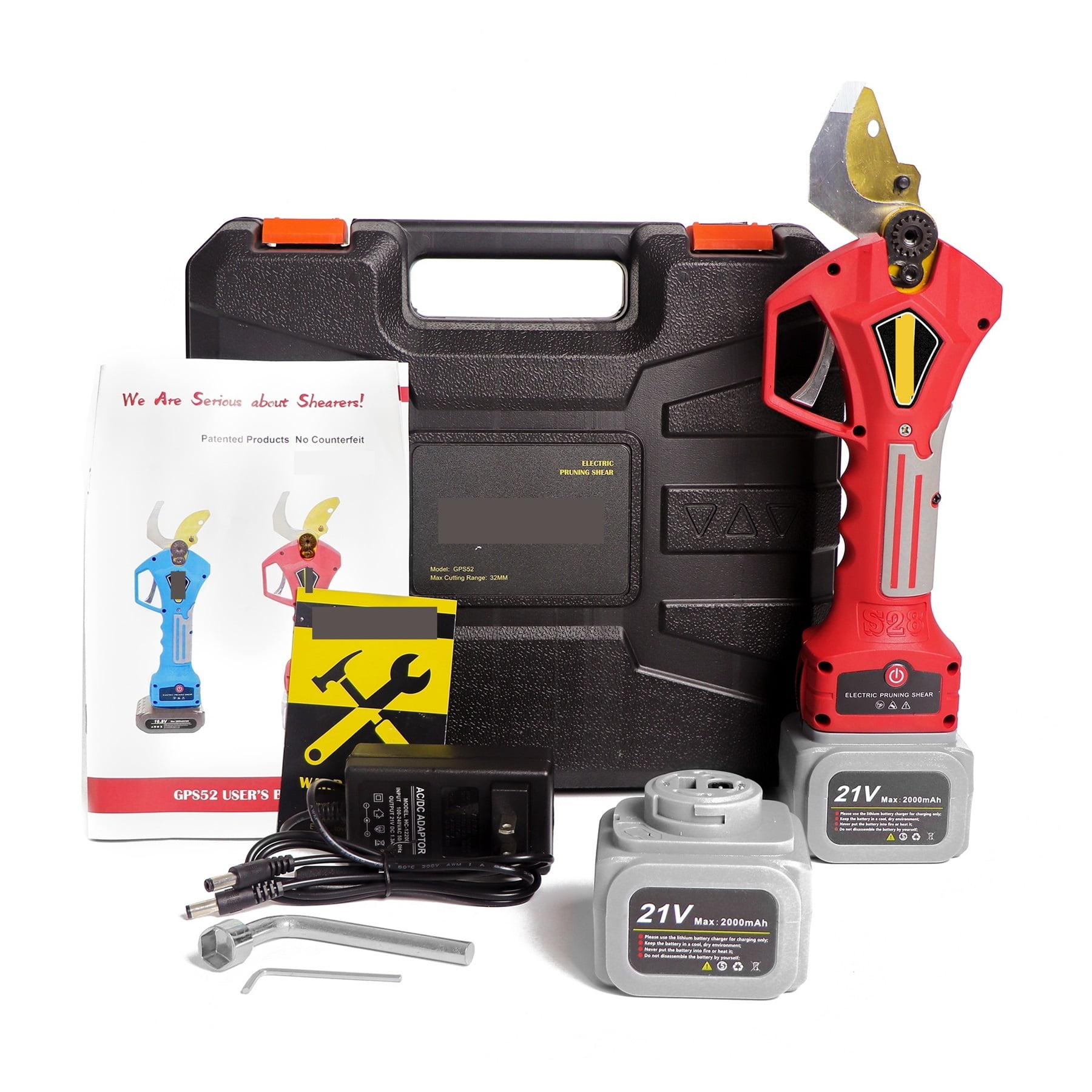 400W Cordless Electric Pruner Pruning Fruit Tree Bonsai Lithium Powered ...