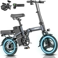 "Jetson Atlas Foldable Fat Tire Electric Bike, 14"" Wheels, 20"", Pedal ...