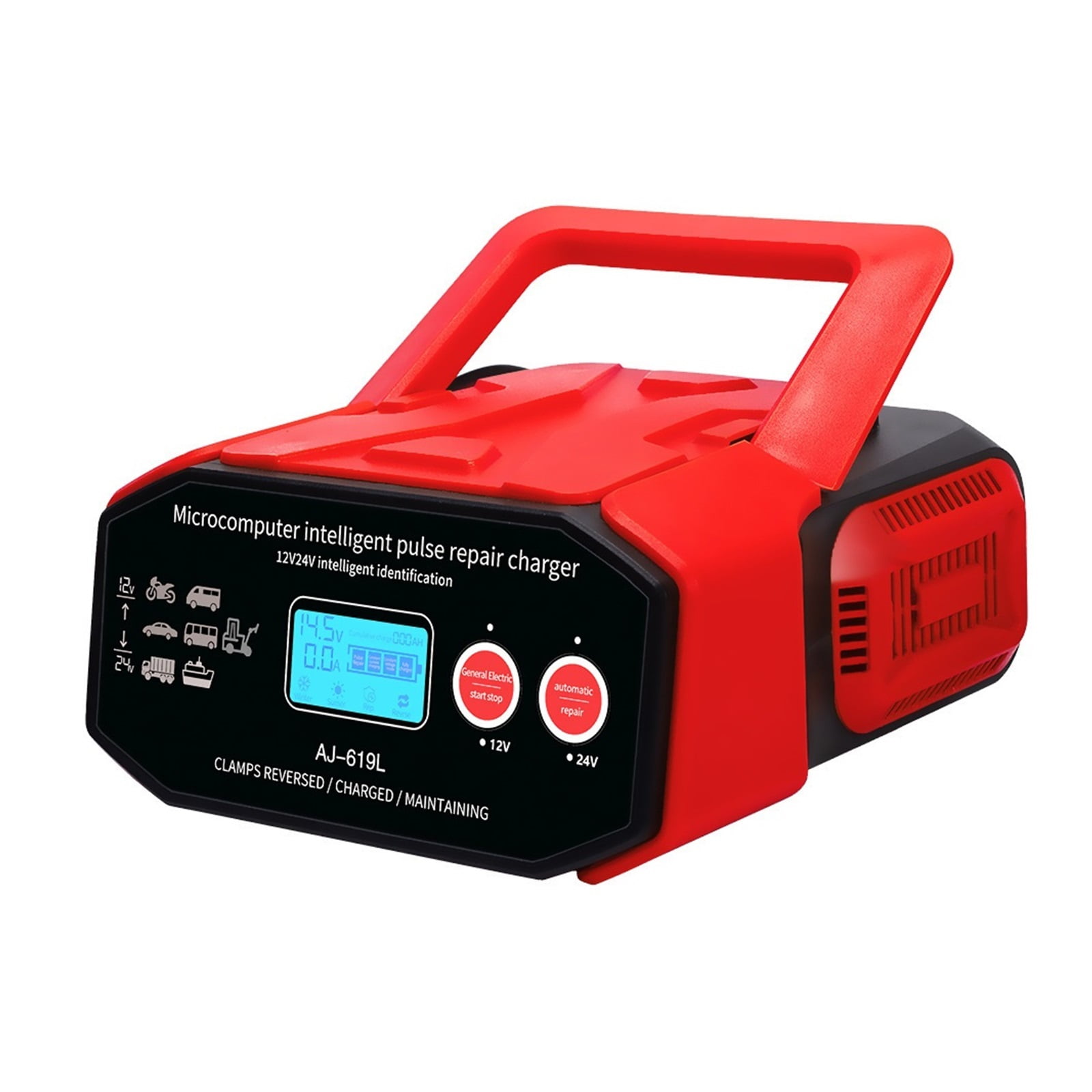 400W High Power Car Truck Smart Battery Charger 12/24V Automatic ...