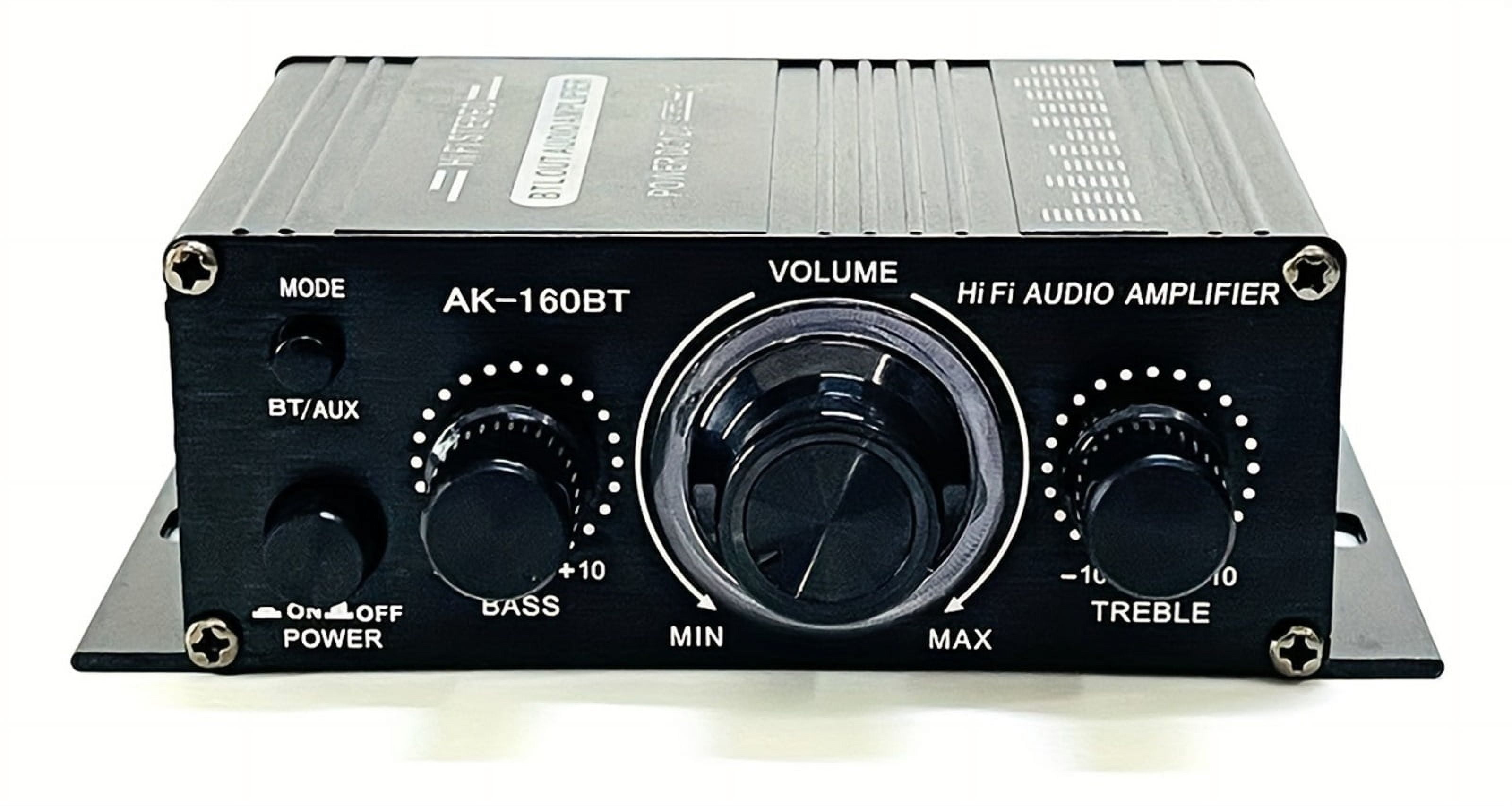 400W MINI Power Amplifier Channel 2.0 With BT HIFI Stereo Audio Sound ...