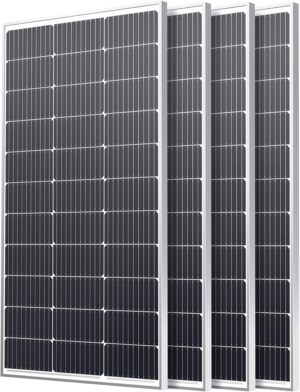 400W Solar Panel, 4 Pcs 100 Watt Panel with High-Output Design,High ...