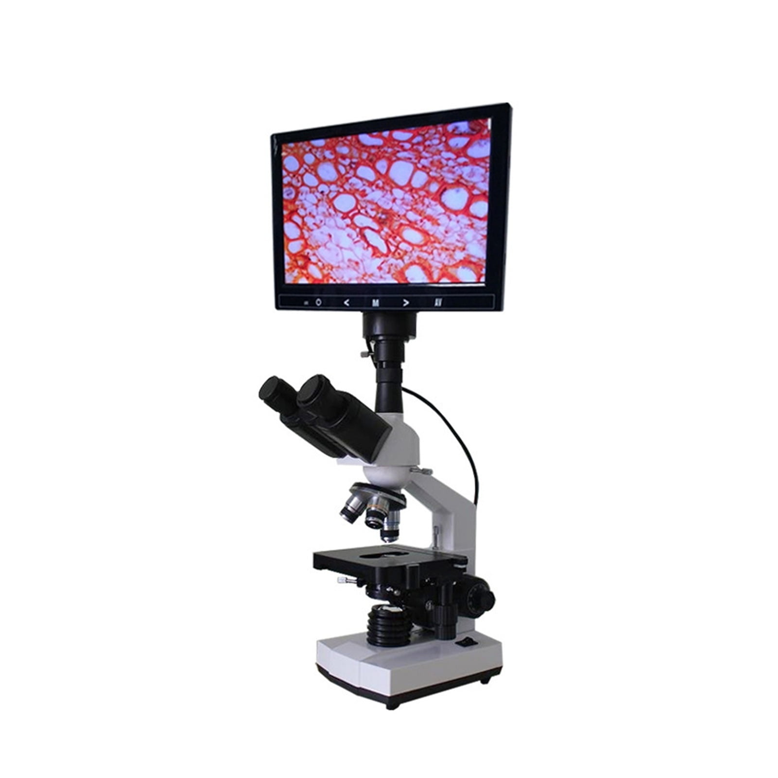 400X 7 Inch HD Monocular Biological Microscope Digital Microscope Mite ...