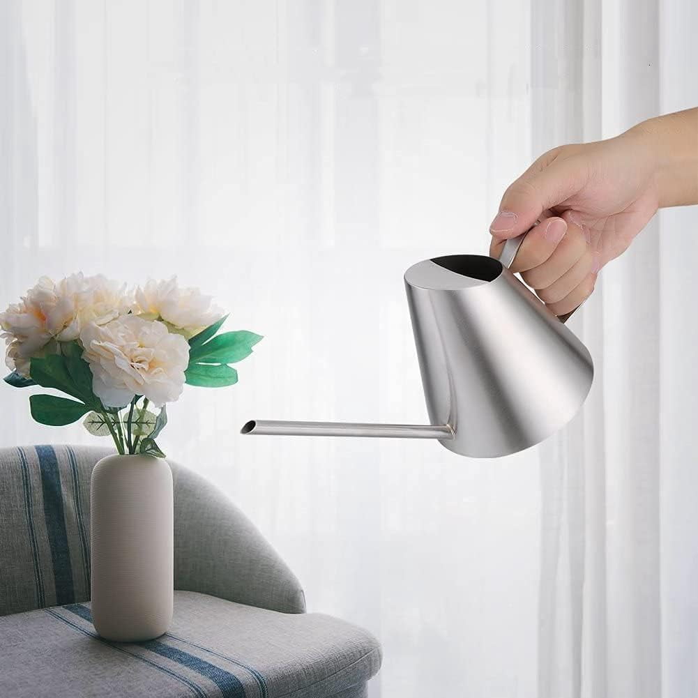 400ml Watering Can, Stainless Steel Long Spout Watering Pot, Mini ...