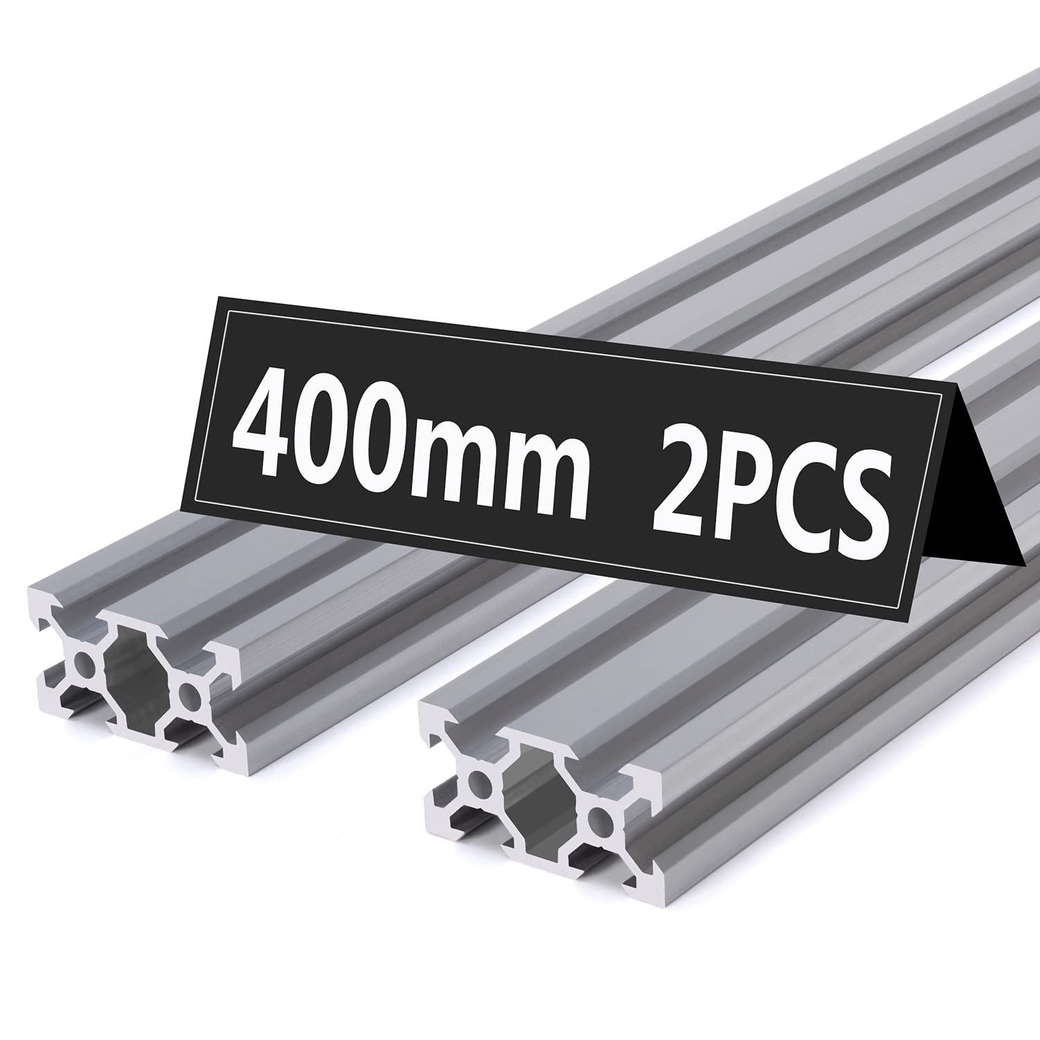 400mm Silver V Type 2040 Aluminum Extrusion Profile European Standard ...