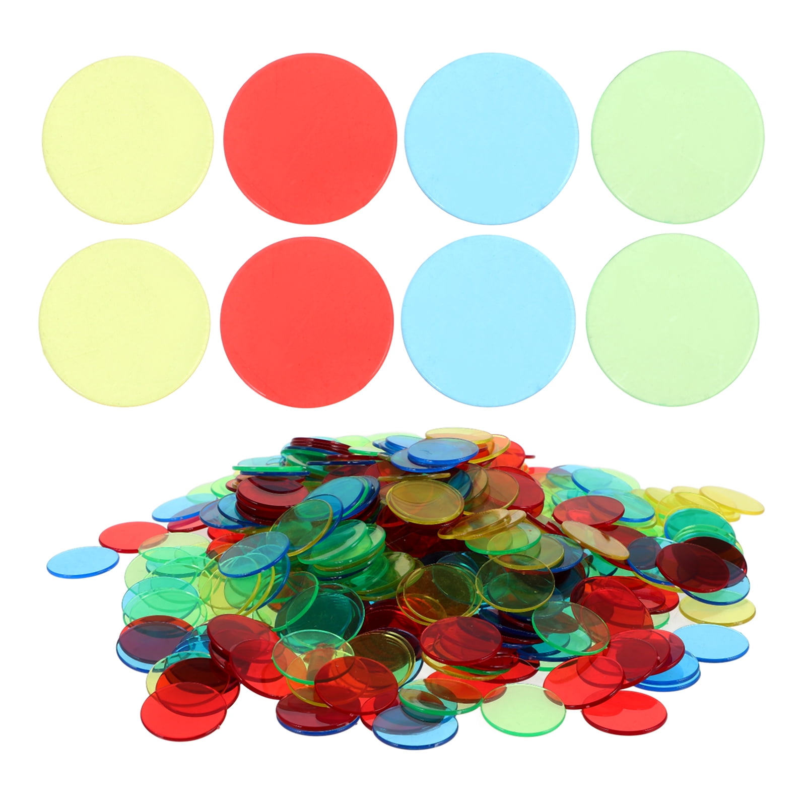 400pcs 4 Colours 3/4 Inch Bingo Chips Markers for Bingo Game Cards ...