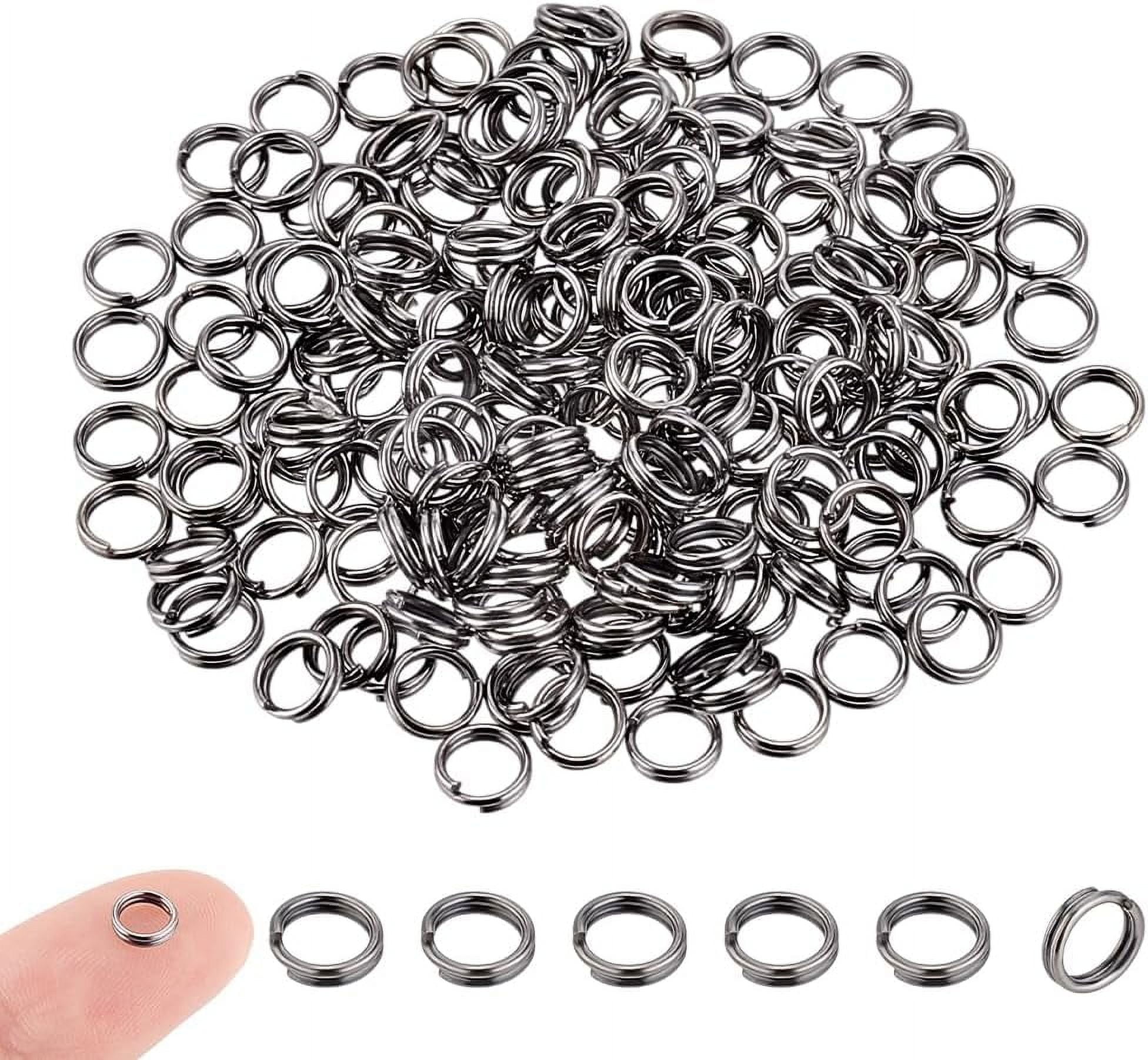 400pcs 5mm Split Rings Small Key Rings Metal Split Ring Double Loop ...