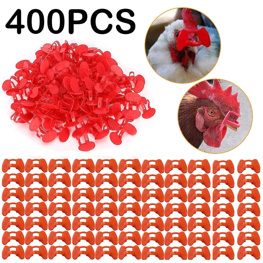 400pcs Pinless Chicken Peepers Pheasant Poultry Blinders Spectacles No ...