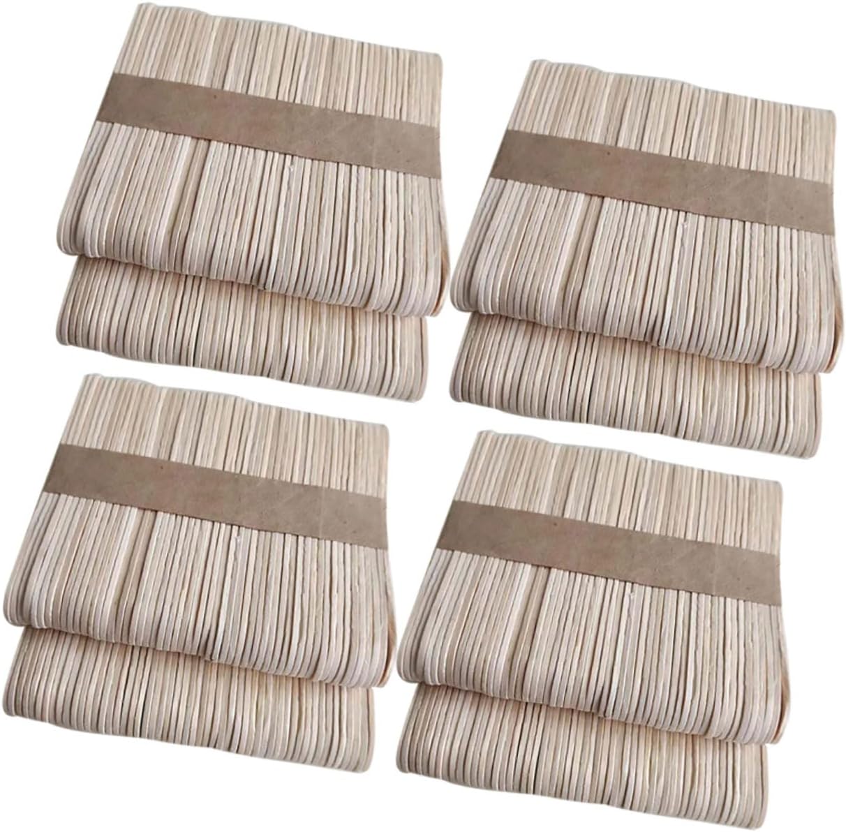400pcs Popsicle Craft Sticks Wood Ice Cream Spoon Wooden Craft Sticks ...
