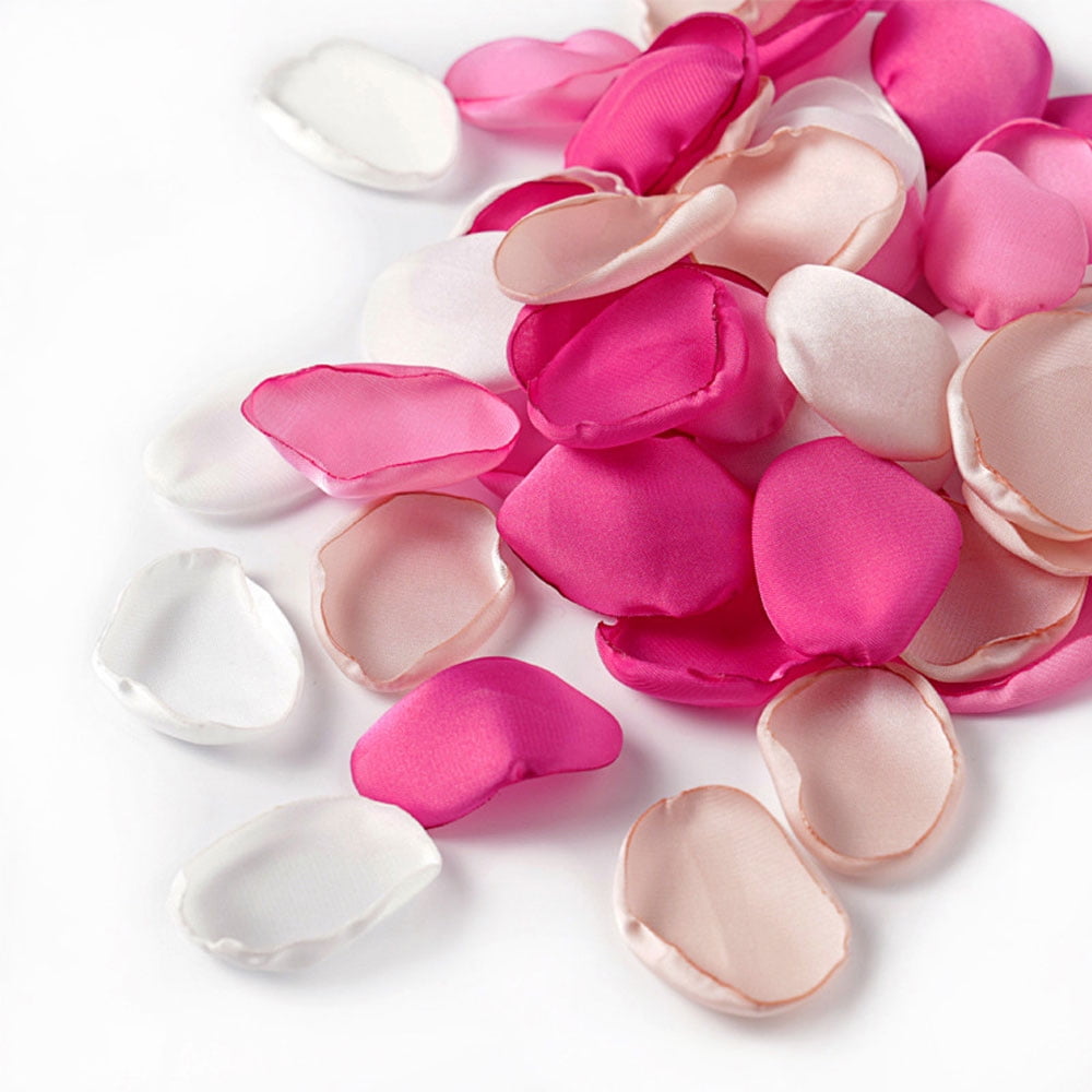 400pcs Rose Petals for Wedding Flower Girl Basket Aisle Dinner Table ...