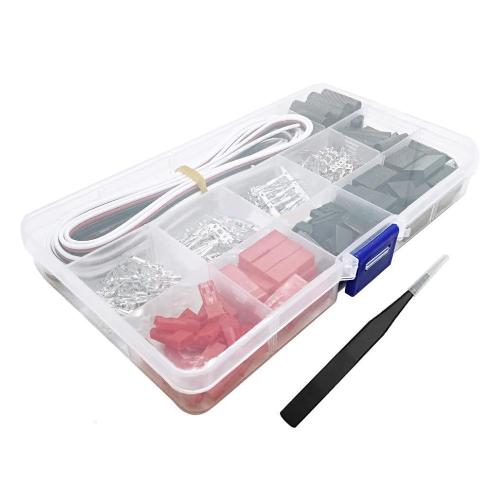 400pcs Universal Electrical Plugs Connectors Plastic Housing Quick ...
