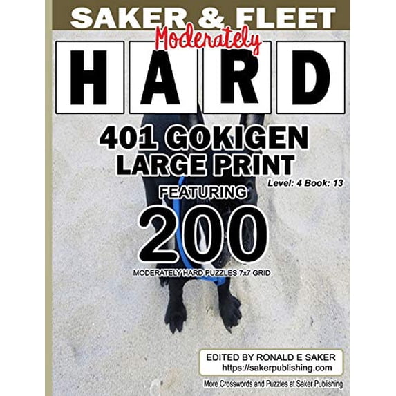 401 Gokigen Large Print: Level 4 Book 13 Featuring 200 Moderately Hard ...