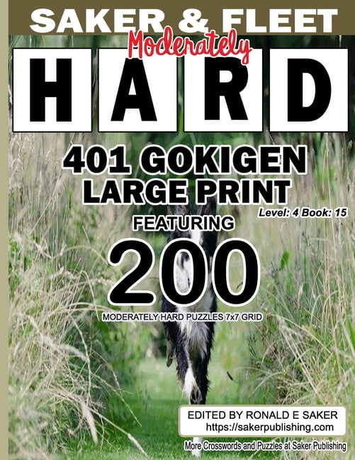 401 Gokigen Large Print: Level 4 Book 15 Featuring 200 Moderately Hard ...