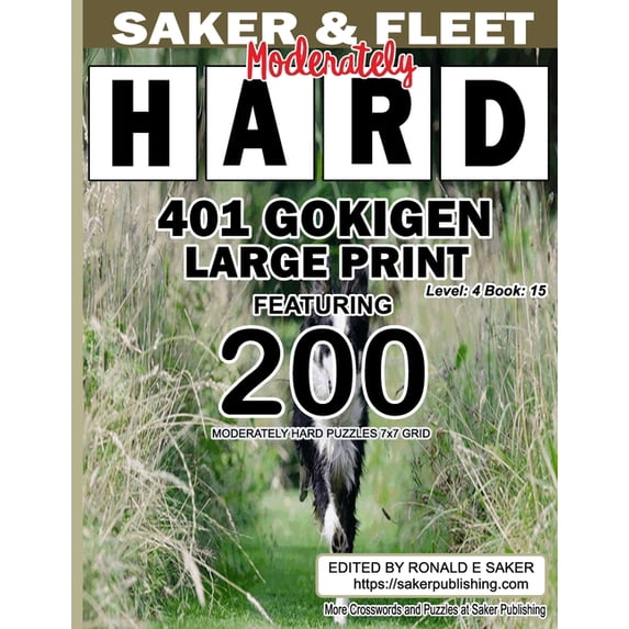 401 Gokigen Large Print: Level 4 Book 15 Featuring 200 Moderately Hard ...