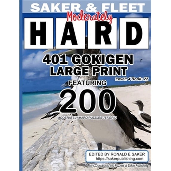 401 Gokigen Large Print: Level 4 Book 22 Featuring 200 Moderately Hard ...