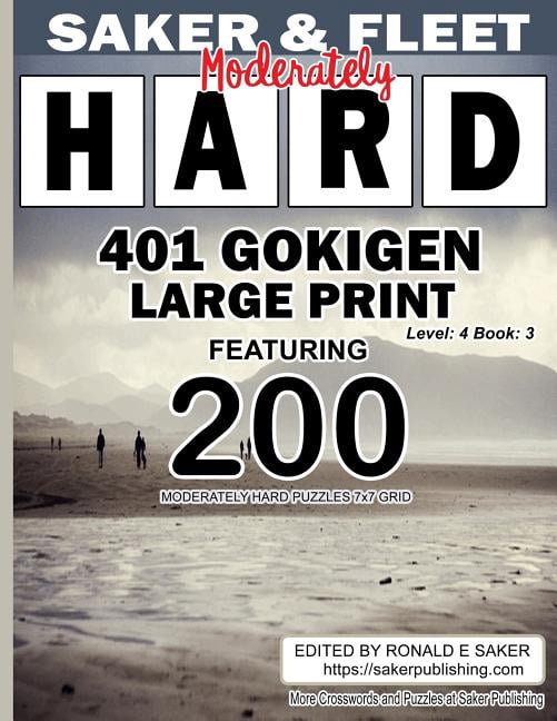 401 Gokigen Large Print : Level 4 Book 3 Featuring 200 Moderately Hard ...