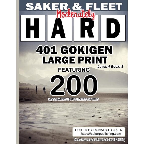 401 Gokigen Large Print : Level 4 Book 3 Featuring 200 Moderately Hard ...