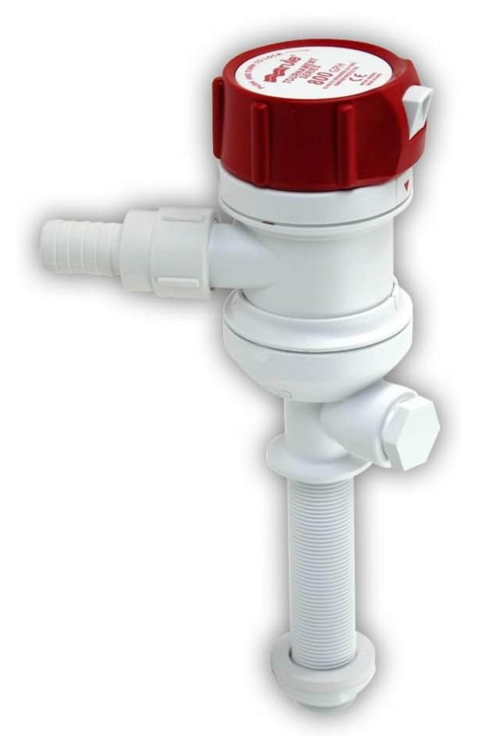 401STC Livewell-Aerator Water Pump 500GPH Straight Inlet Thru-Hull Boat ...