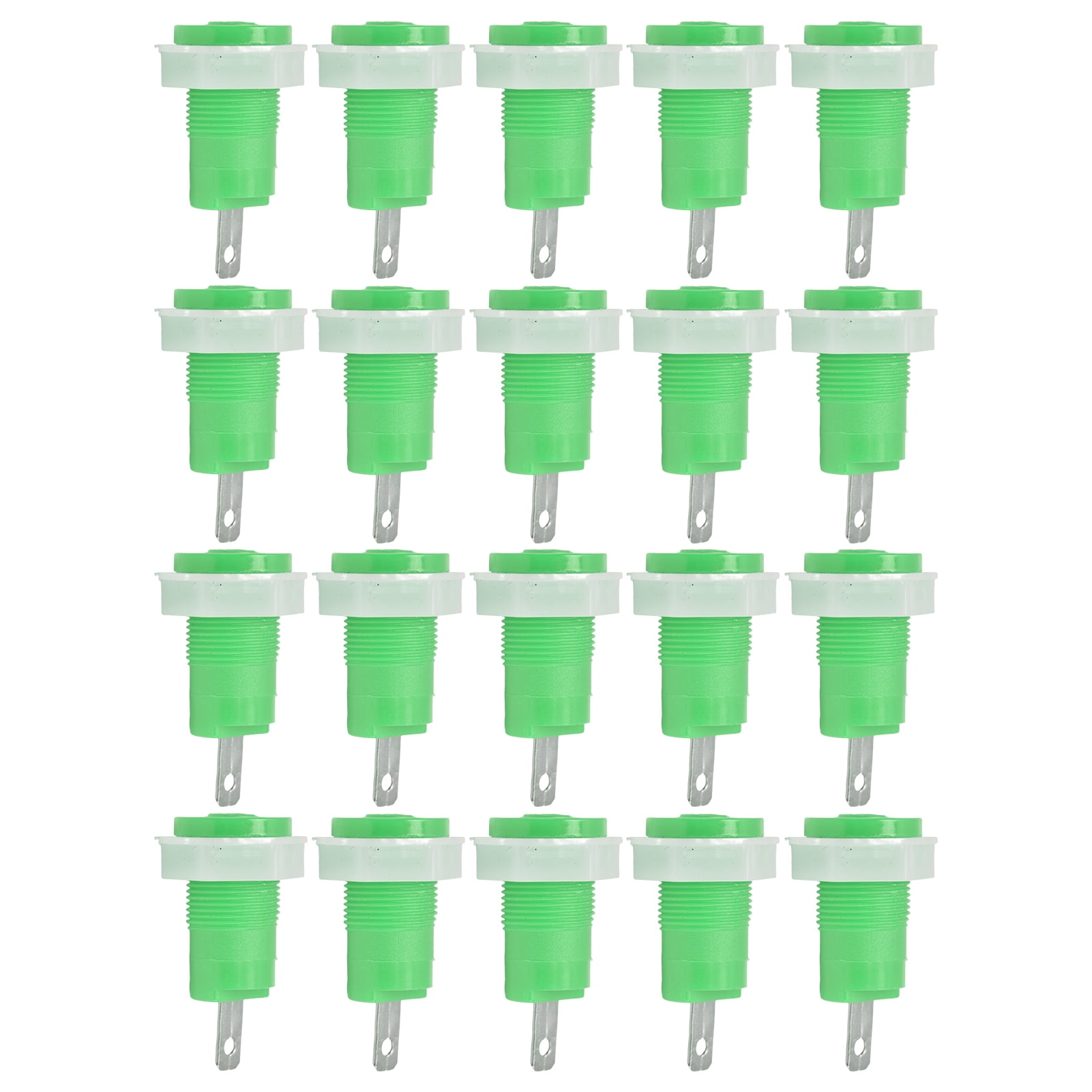402 1KV 32A Green Banana Socket Adapters - 20 Pieces, Brass Welding ...