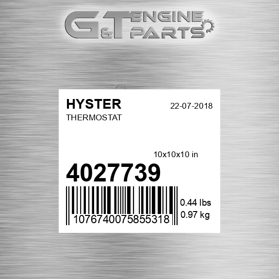 4027739 THERMOSTAT fits HYSTER (New OEM) - Walmart.com
