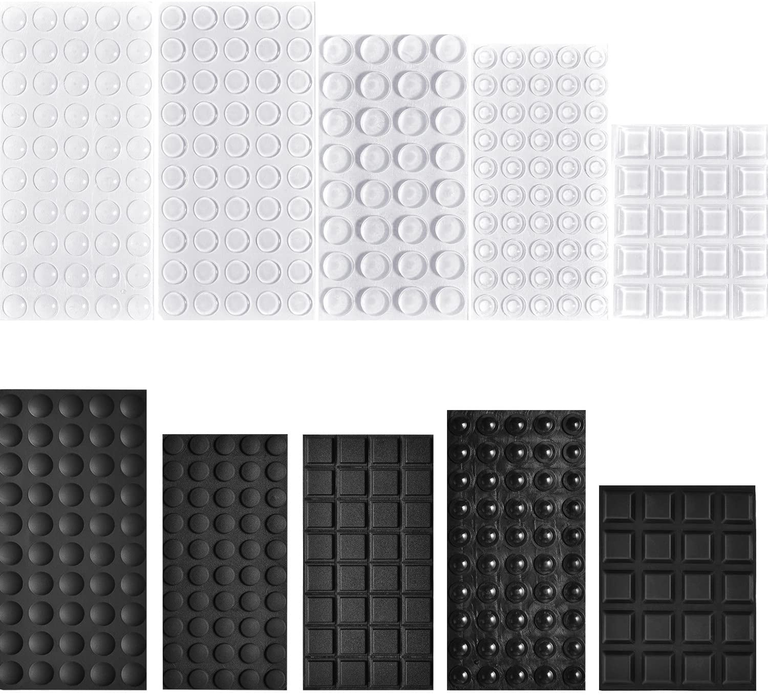 404 Pieces Rubber Feet Adhesive Bumper Pad Self Stick Furniture Bumpers ...
