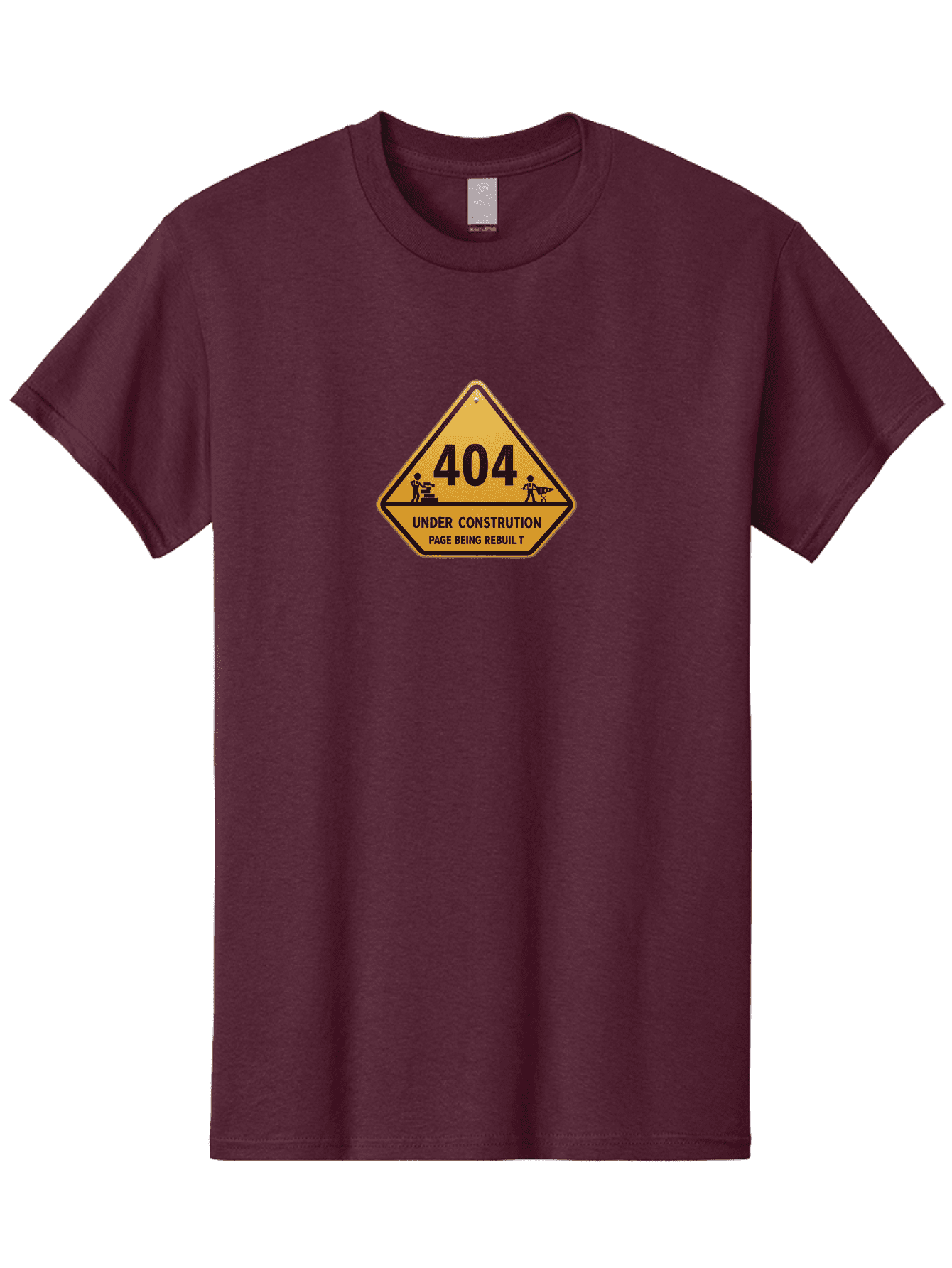 404-Under-Constrution Mens Graphic Tee, 100% Cotton, Casual Summer Wear ...
