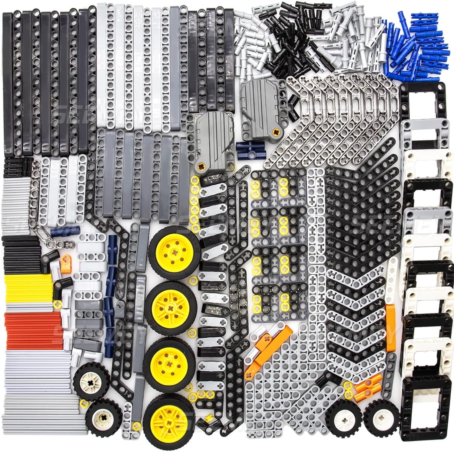 405 pcs Pullback-Motor-Bulk-Parts Set Compatible with Technic ...