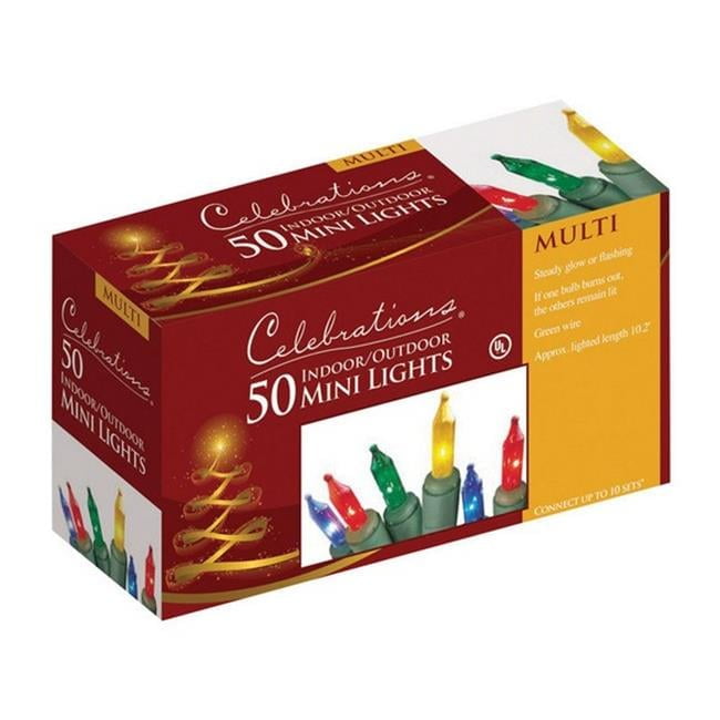 4051-71 Multi-Color 50 Mini Light Set - Multi-Color - Walmart.com