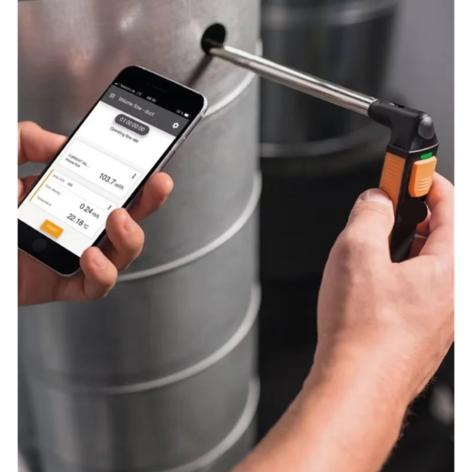 405i - Thermal Anemometer with Smartphone Operation 0560 1405 ,Portable ...