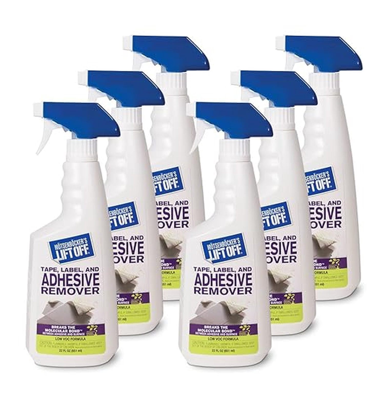 40701-6PK Tape, Label, and Adhesive Remover Safely Removes Stickers ...