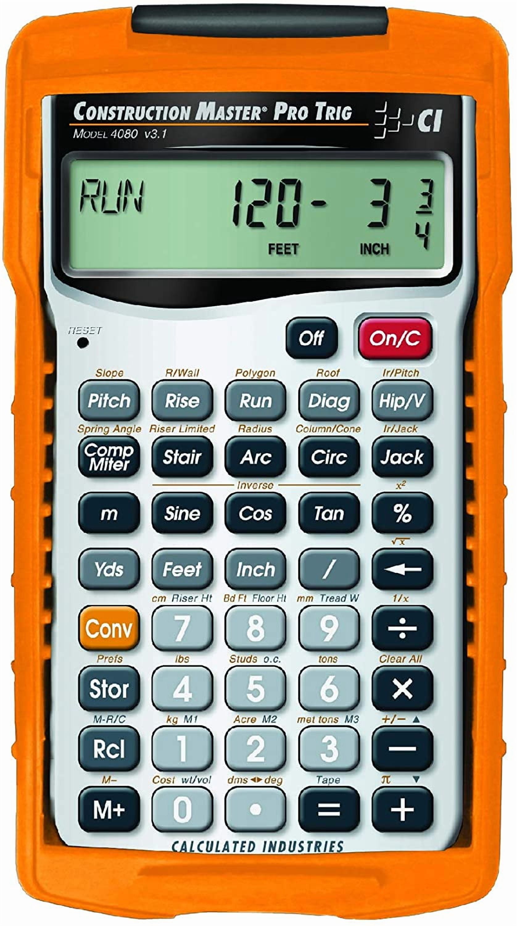 4080 Construction Master Pro Trig Advanced Math Feet-Inch-Fraction ...