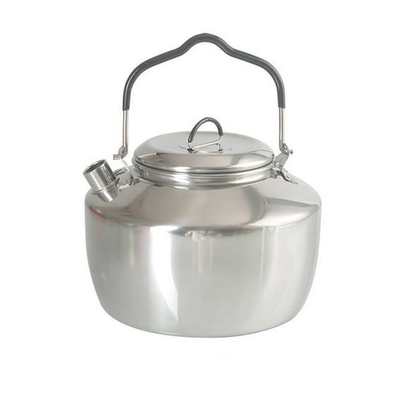 4082 Black Handle 1.8L Kettle Outdoor Stainless Steel Teapot Portable ...