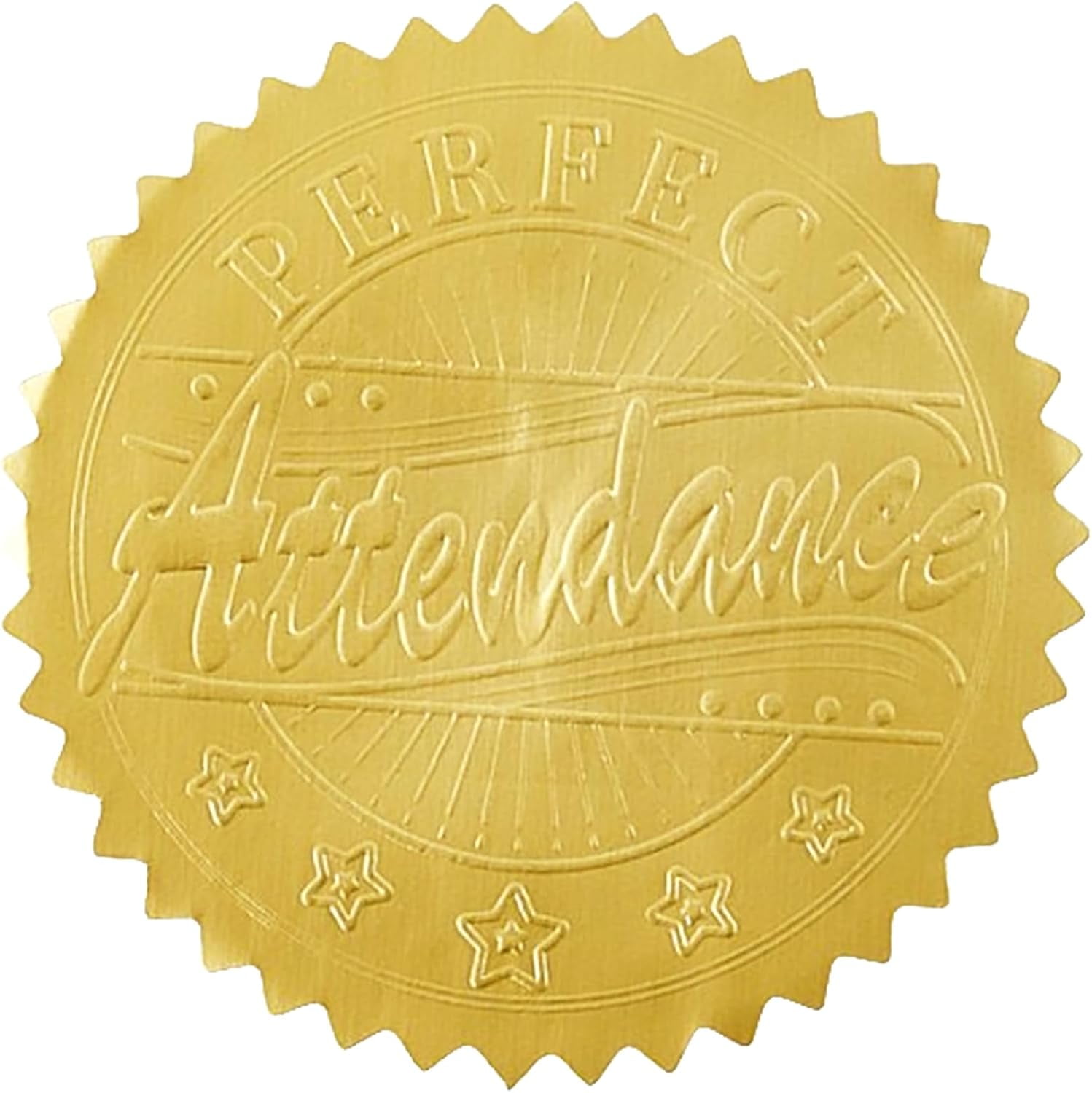 408Pcs Attendance Gold Foil Embossed Stickers 2" Self Adhesive ...