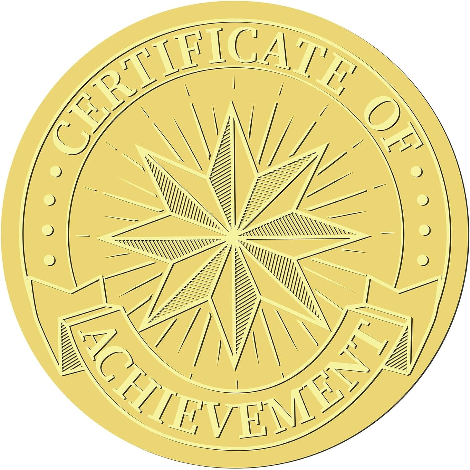 408Pcs Six Pointed Star Gold Foil Embossed Stickers Hexagram 2" Self ...