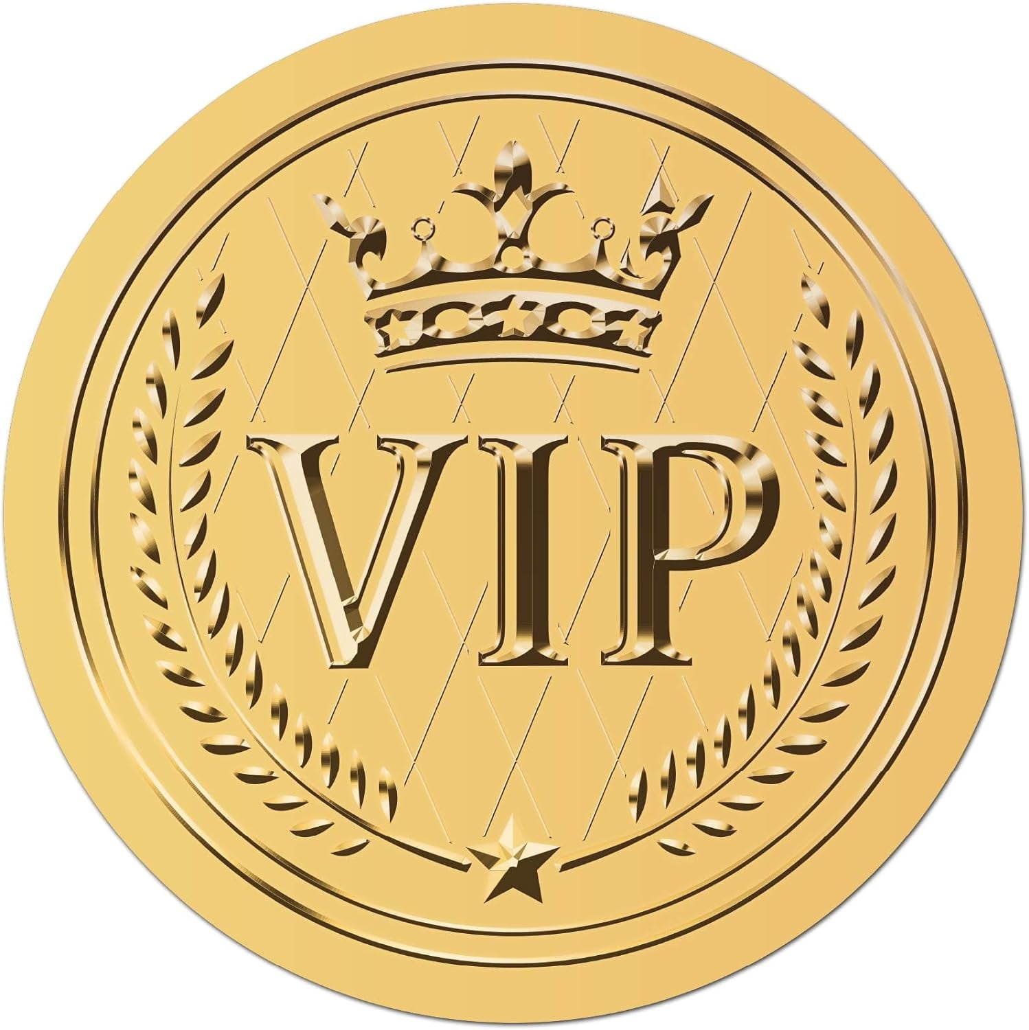 408pcs 2 Inch Gold Foil Stickers VIP Word Star Gold Embossed Gold ...