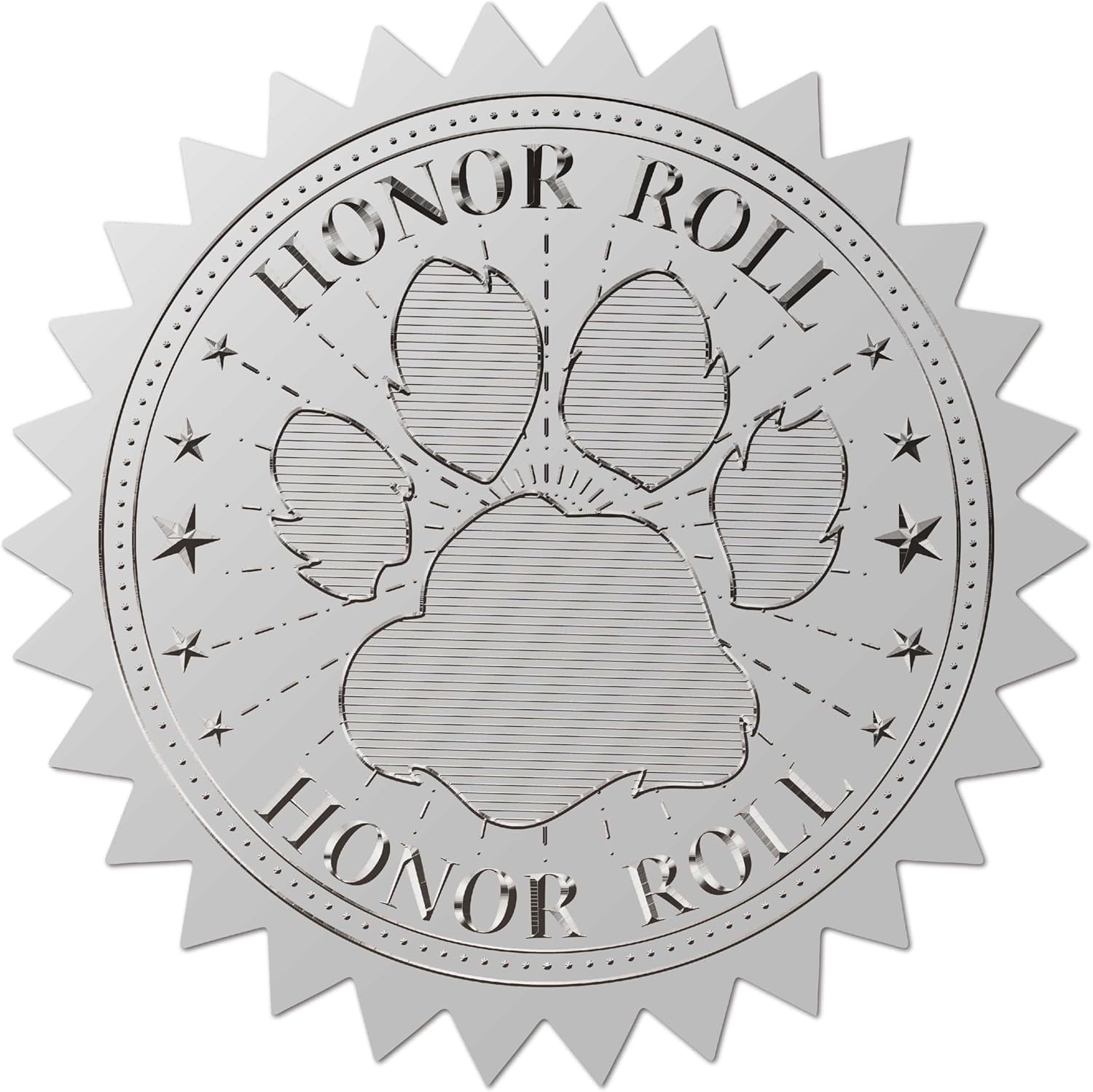 408pcs 2 Inch Paw Print Embossed Envelope Seals Stickers Waterproof ...