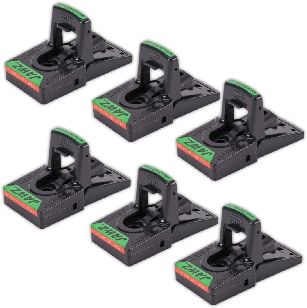 409 Jawz Indoor Plastic Mouse Trap for Solid or Liquid Bait, Instant ...