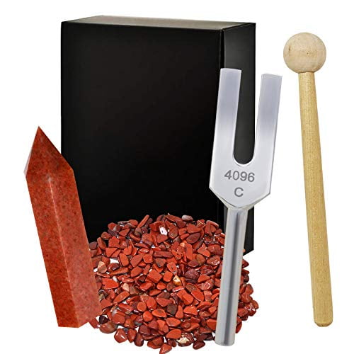 4096C Red Crystal Tuning Fork Set to Purify The Chakra Meditation ...