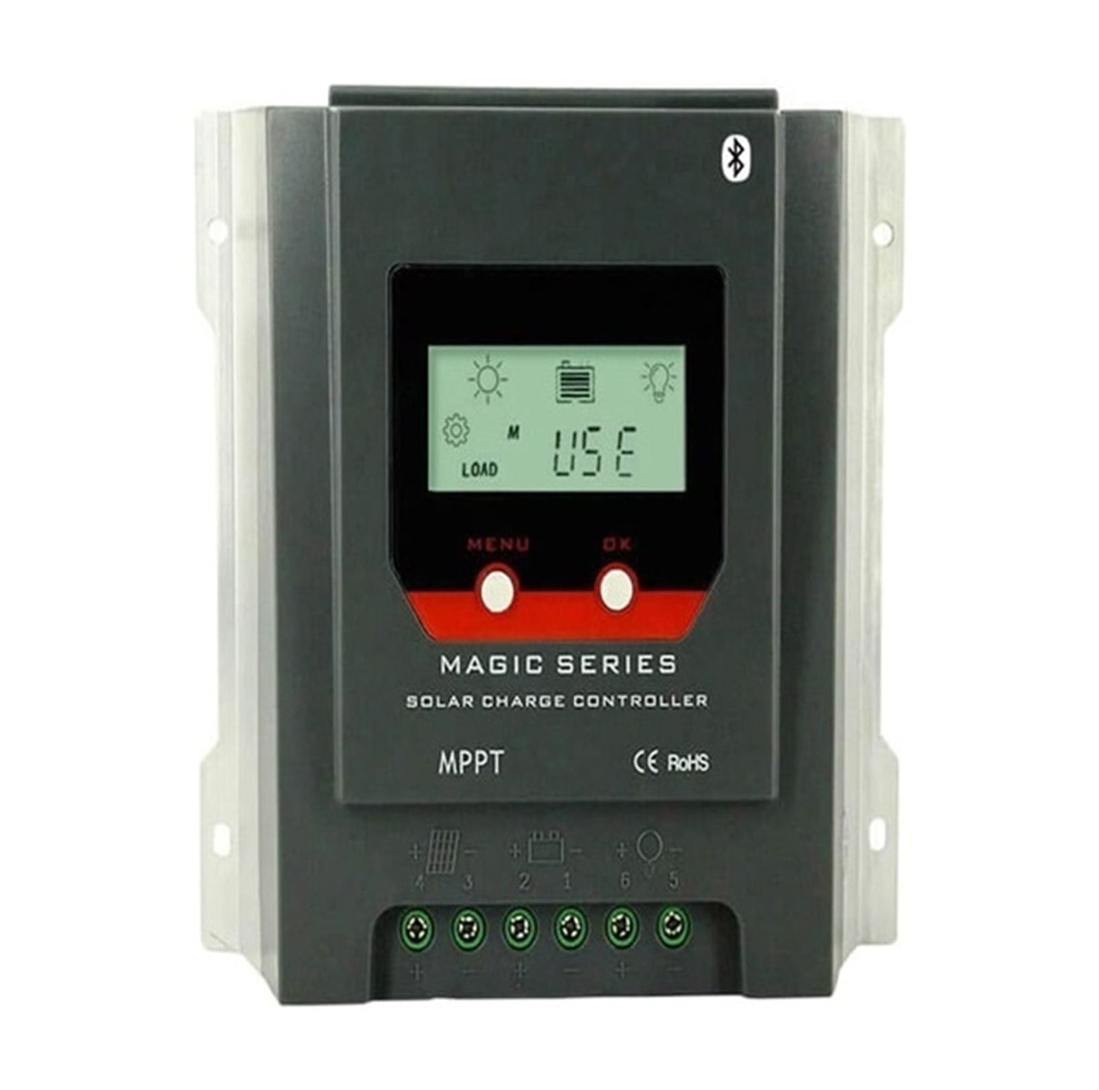 40A 12V 24V MPPT Solar Controller Wireless Compatible Charge Lithium ...